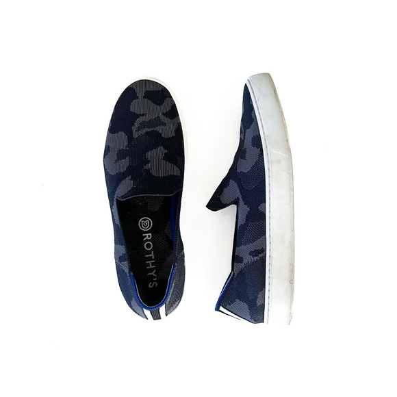 Rothy's | Shoes | Rothys Original Slip On Sneaker Grey Camo Sneakers ...